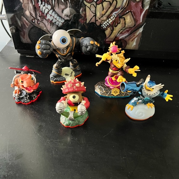 Toys | Skylanders 5 Eyebrawl Shroom Broom Jet Vac Chopper And Hoot Loop ...